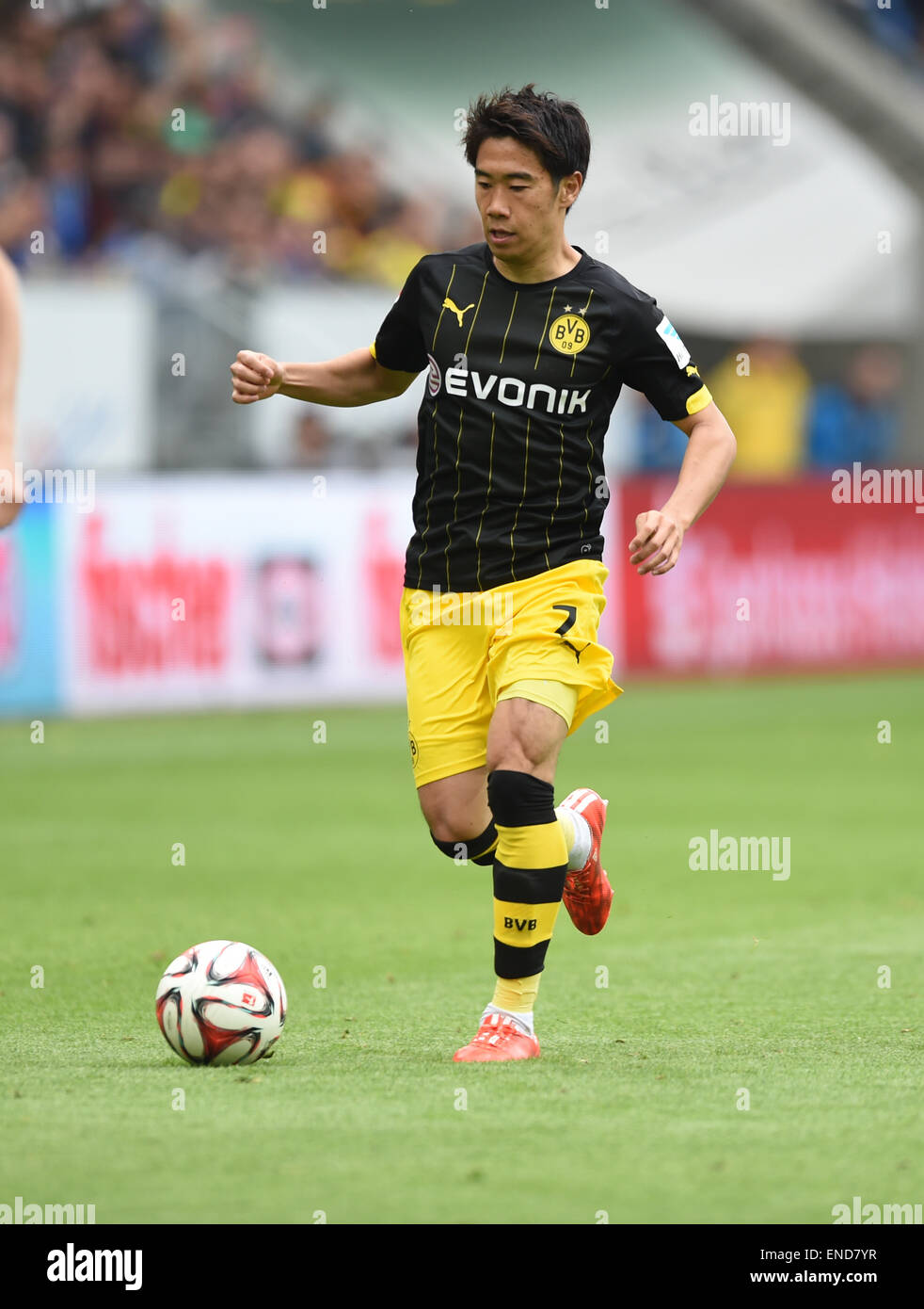 Sinsheim, Germany. 2nd May, 2015. Dortmund's Shinji Kagawa in action ...