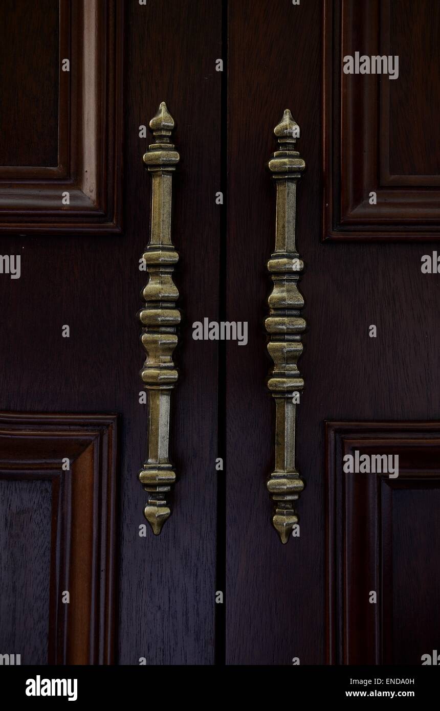 Bronze Door Handle Stock Photo - Alamy