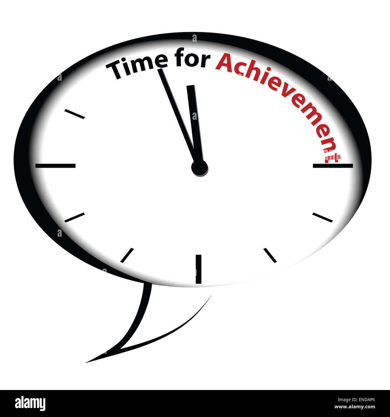 Bubble clock “Time for Achievement” Stock Photo - Alamy
