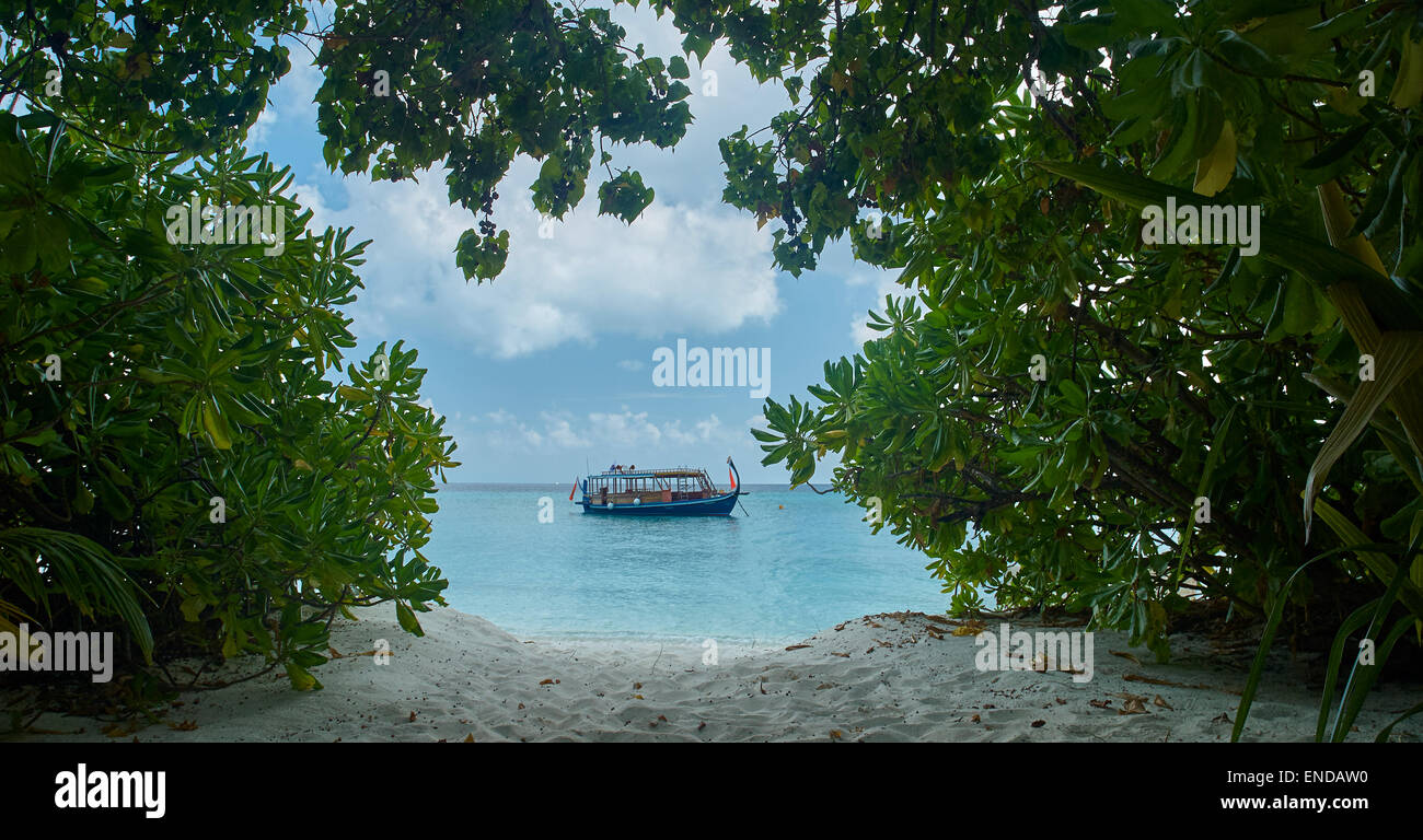 The beautiful Angaga Island in the Maldives Stock Photo - Alamy