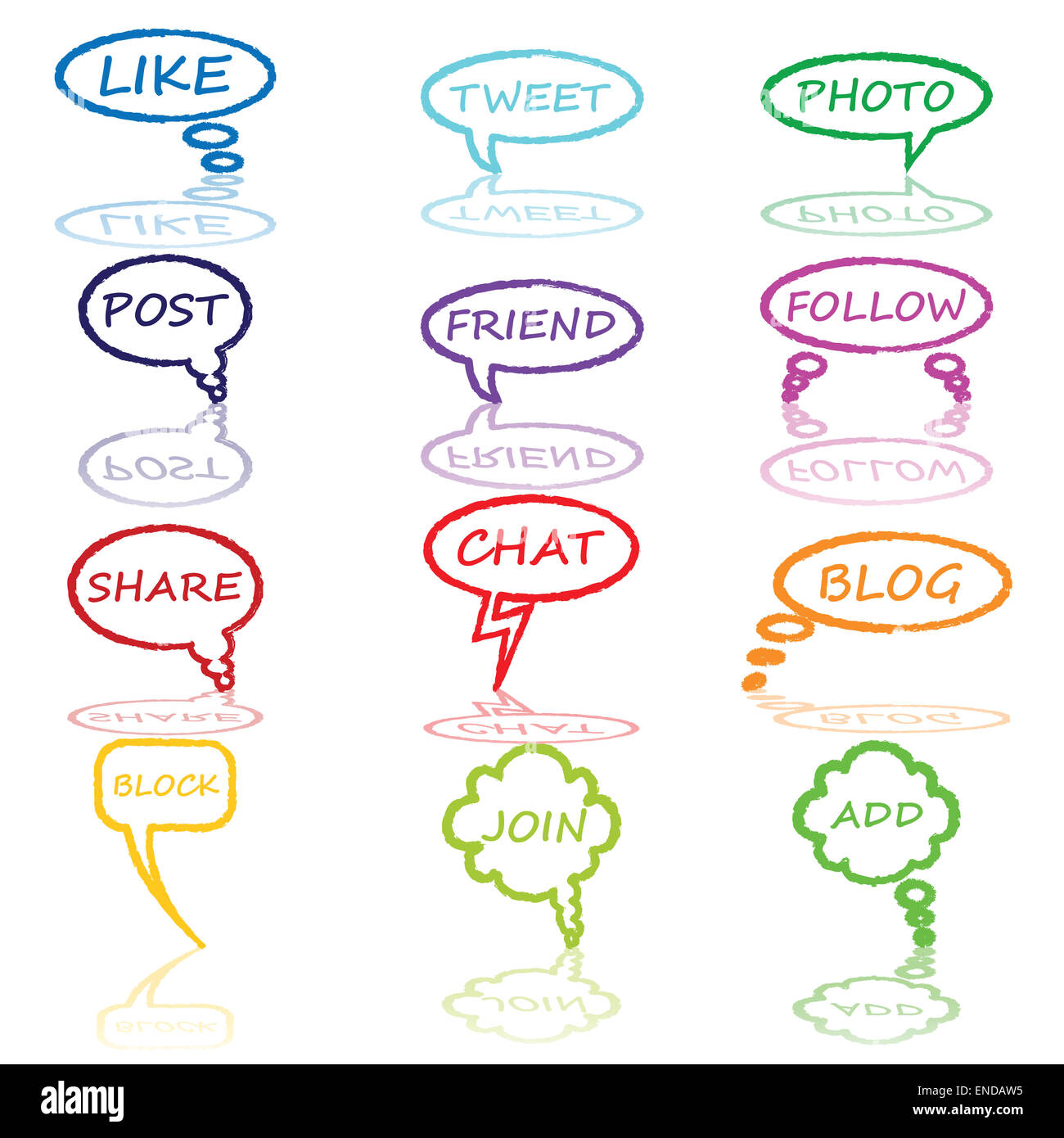 Chat share Cut Out Stock Images & Pictures - Alamy