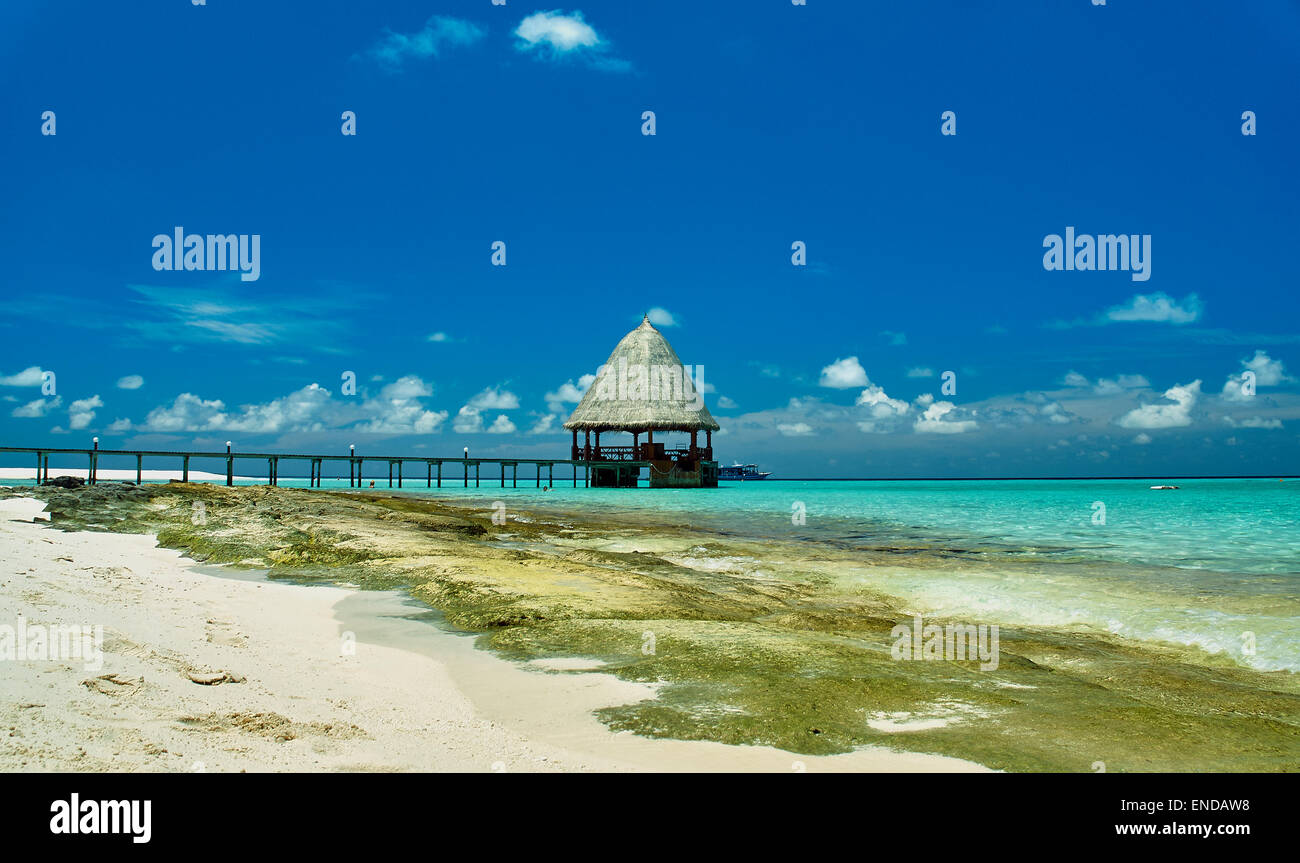 The beautiful Angaga Island in the Maldives Stock Photo - Alamy