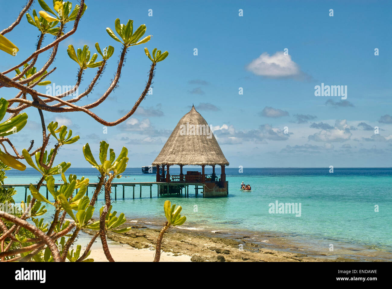The beautiful Angaga Island in the Maldives Stock Photo - Alamy