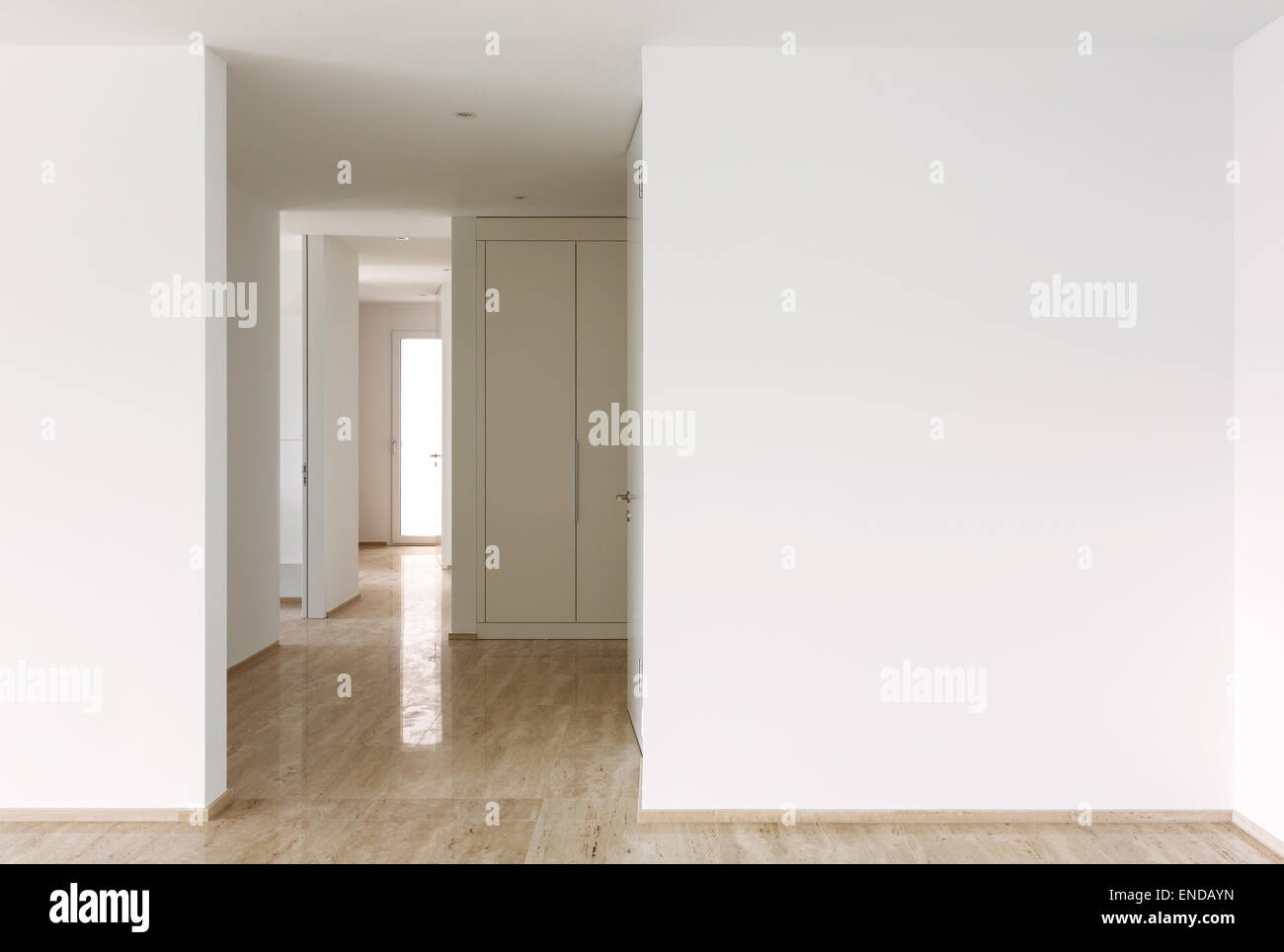Interior, modern house, passage view Stock Photo - Alamy