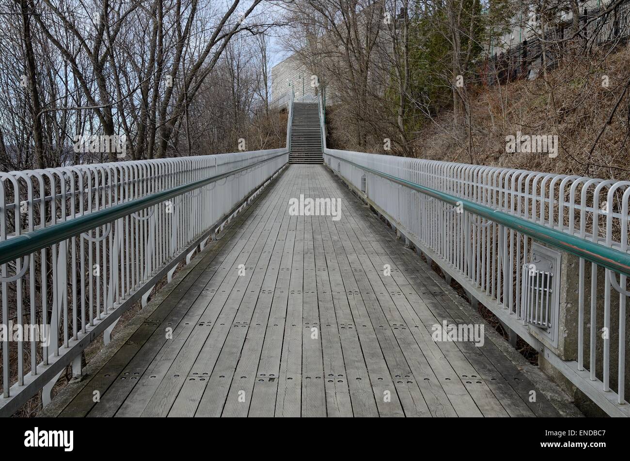 Boardwalk on the Cliff, Quebec City Stock Photo - Alamy