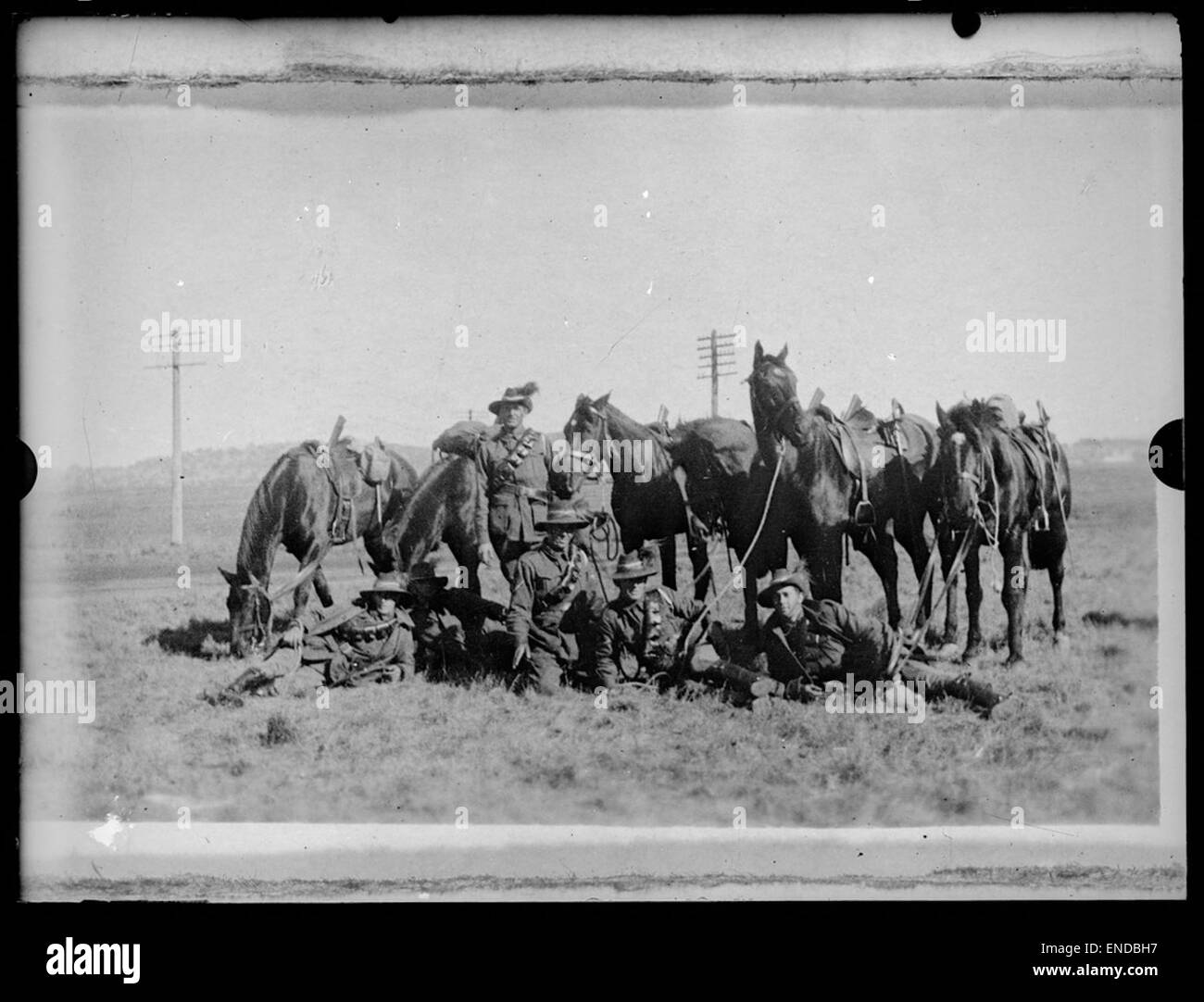The Seventh Light Horse Regiment of World War 1, Gundagai Stock Photo ...