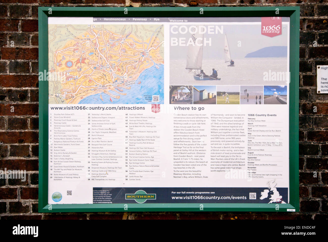 1066 Country Tourist Information Poster Stock Photo - Alamy