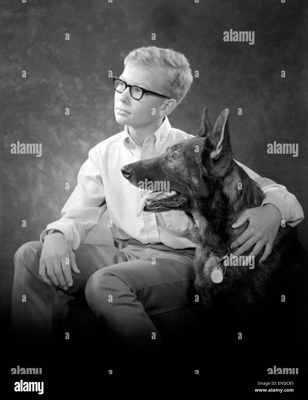 Brian Mathews is pictured with his German Shepherd in Tallahassee ...