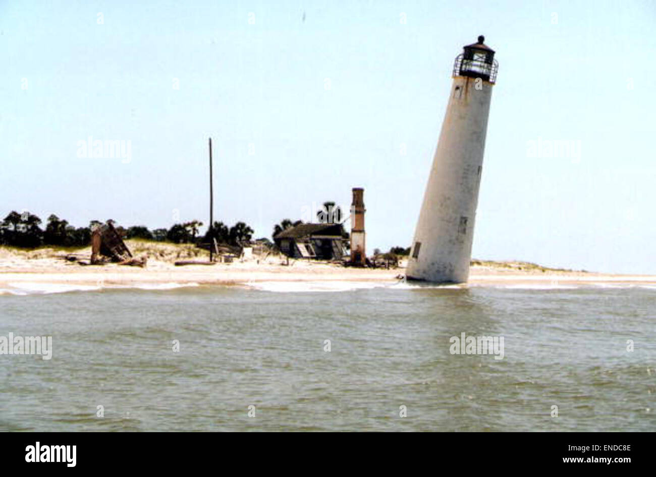 The Cape Saint George Lighthouse, located on Saint George Island in the ...