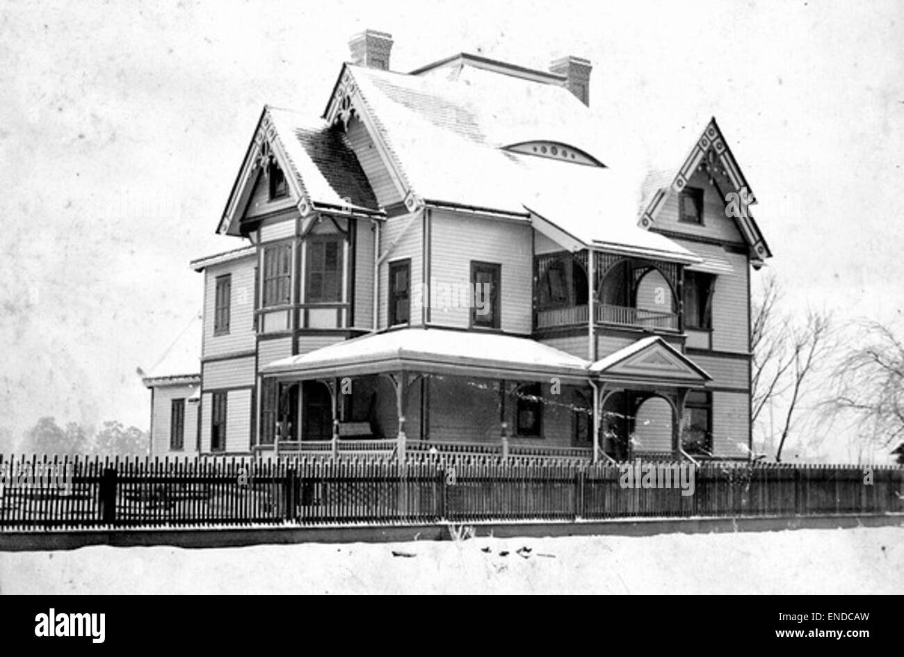 Rooftops rural Black and White Stock Photos & Images - Alamy