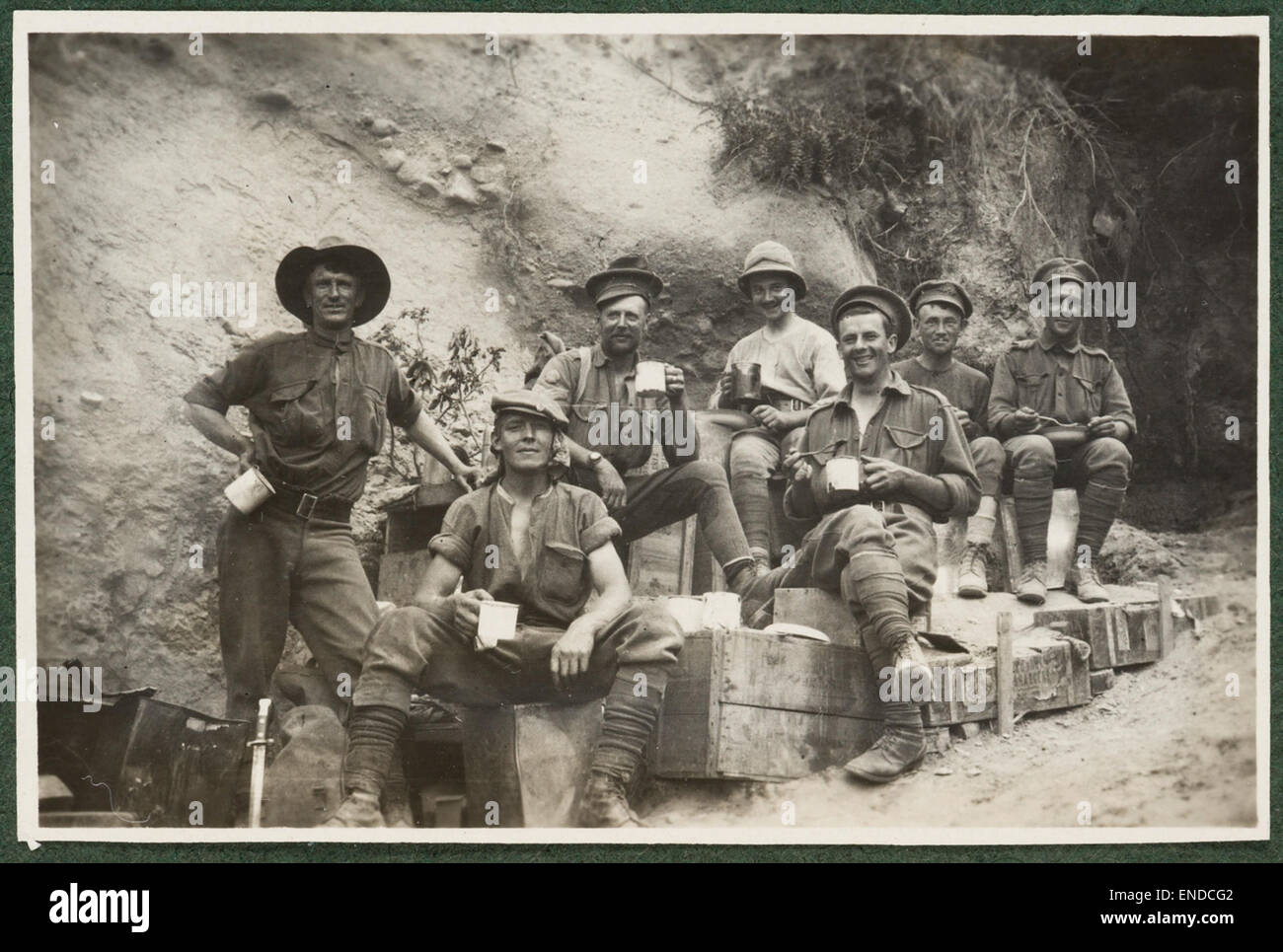 Henry Charles Marshall’s painting *Group in the Trenches* depicts ...