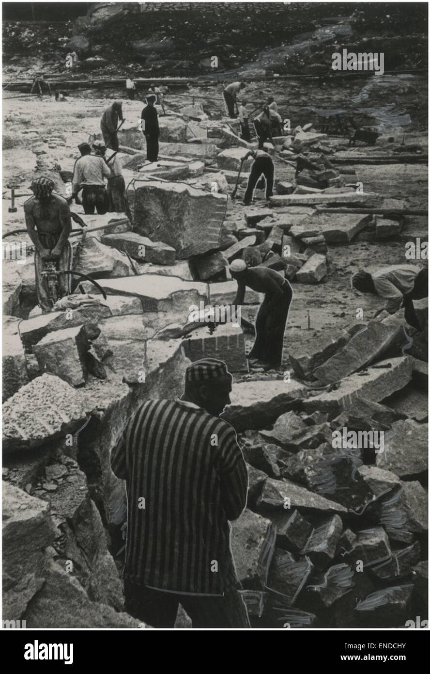 This historical artwork, titled 'Convicts Breaking Marble in Vasalemma ...