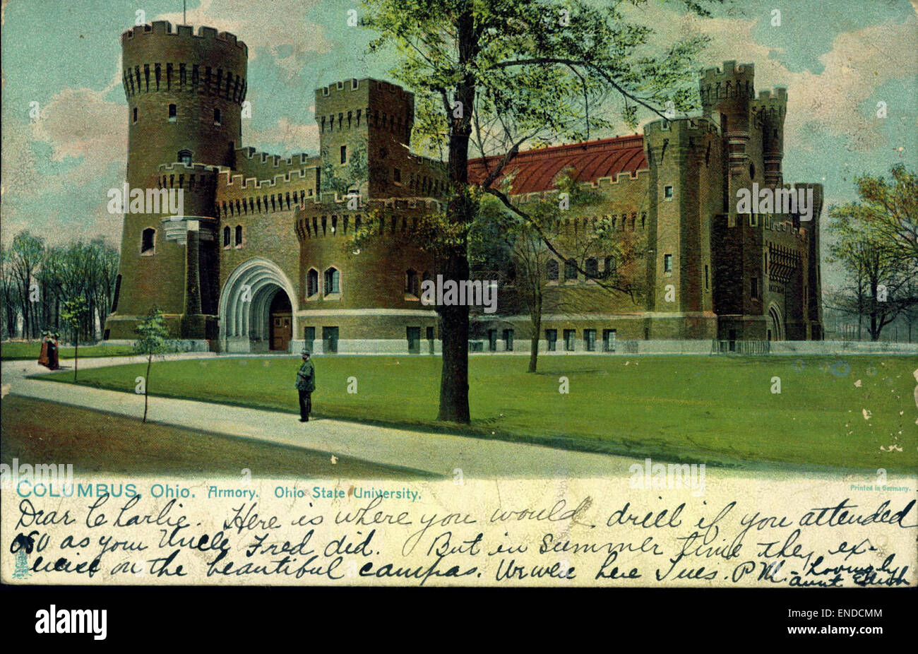 A photograph of the Armory building located at Ohio State University in ...