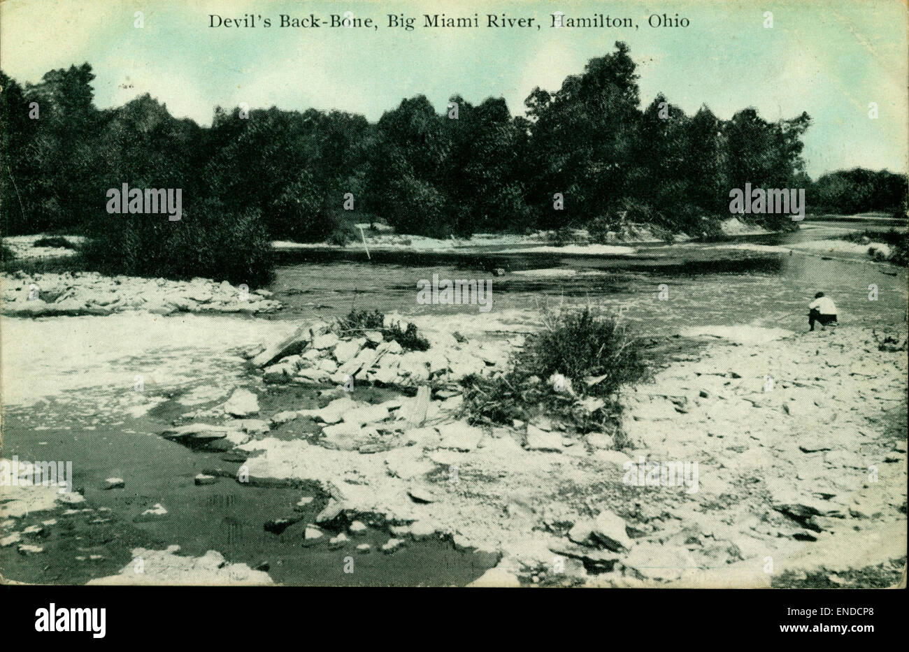 The Devil's Backbone, a natural rock formation in Ohio’s Hamilton area ...