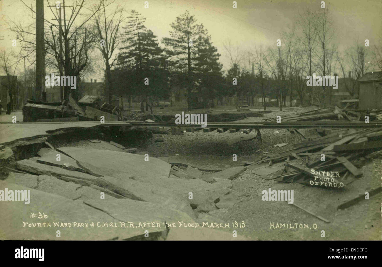 This historical postcard depicts Fourth Ward Park, located in Hamilton ...