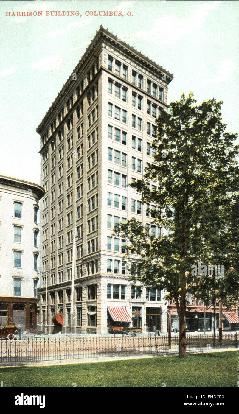 The Harrison Building in Columbus, Ohio, as seen in this historical ...