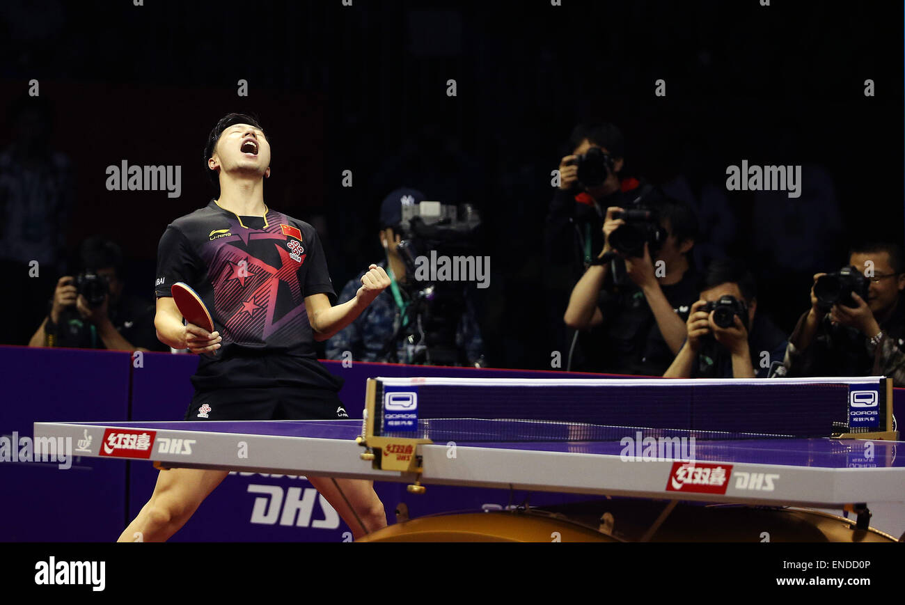 Suzhou, China's Jiangsu Province. 3rd May, 2015. China's Ma Long ...