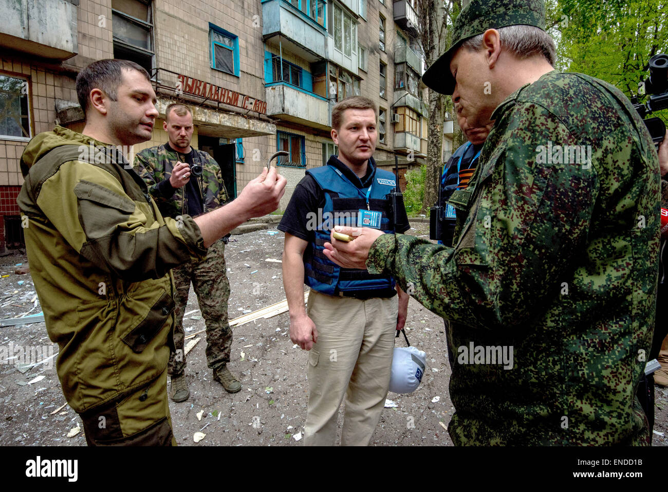 Donetsk, Ukraine, 03 May 2015. Deputy of Defense, Lieutenant Colonel ...