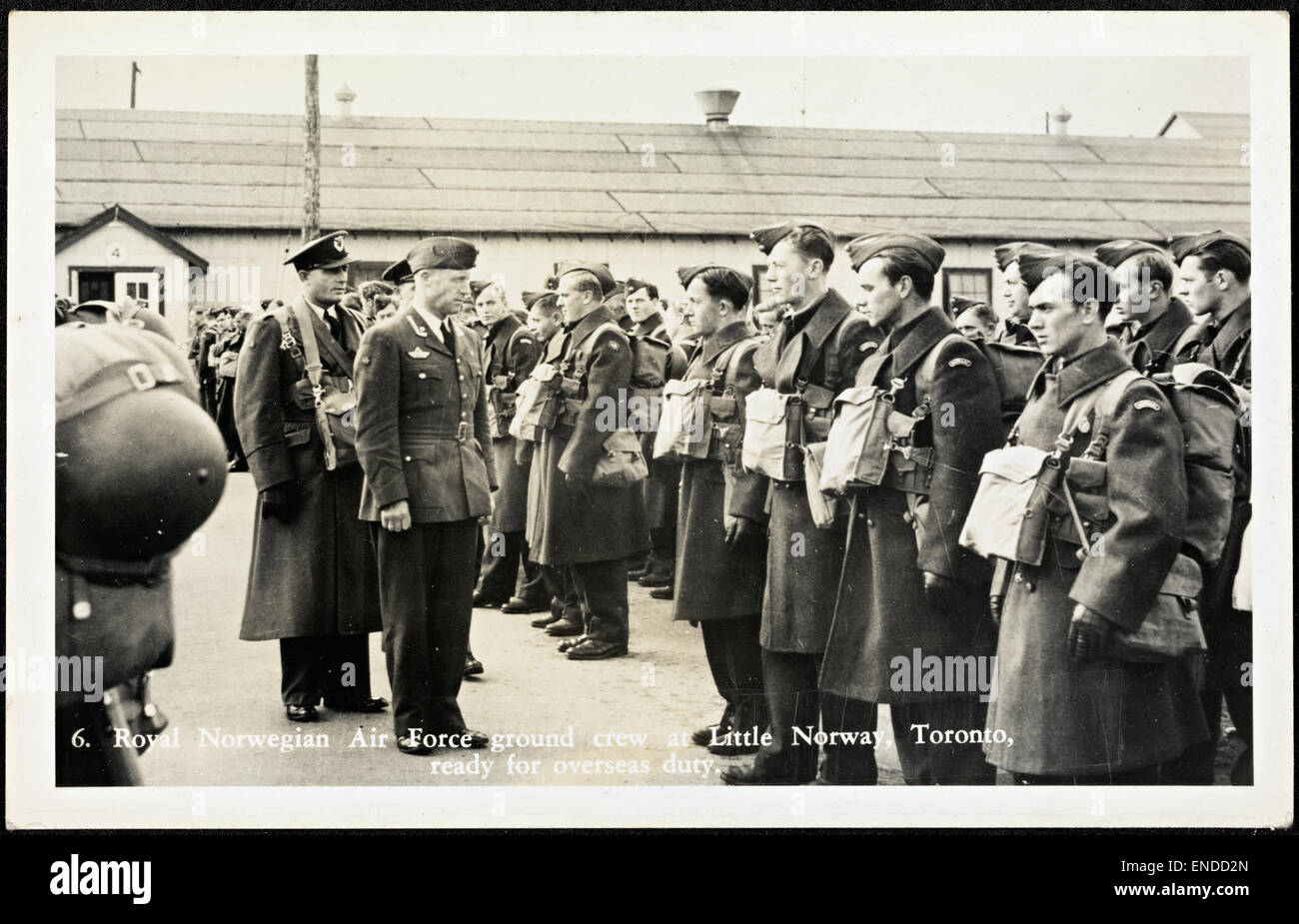 A historic image of the Royal Norwegian Air Force ground crew at Little ...