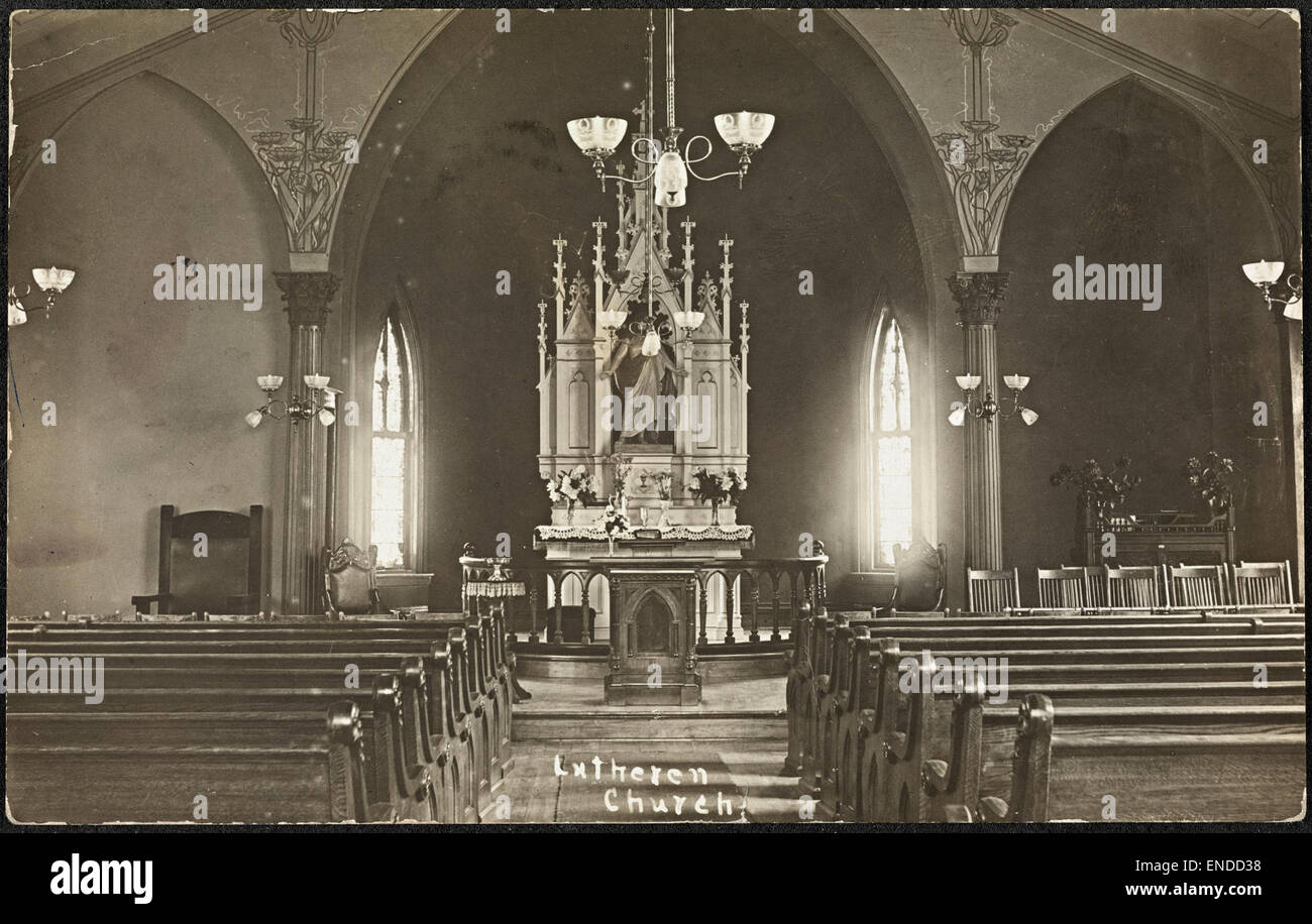 Lutheran church interior photograph hi-res stock photography and images ...