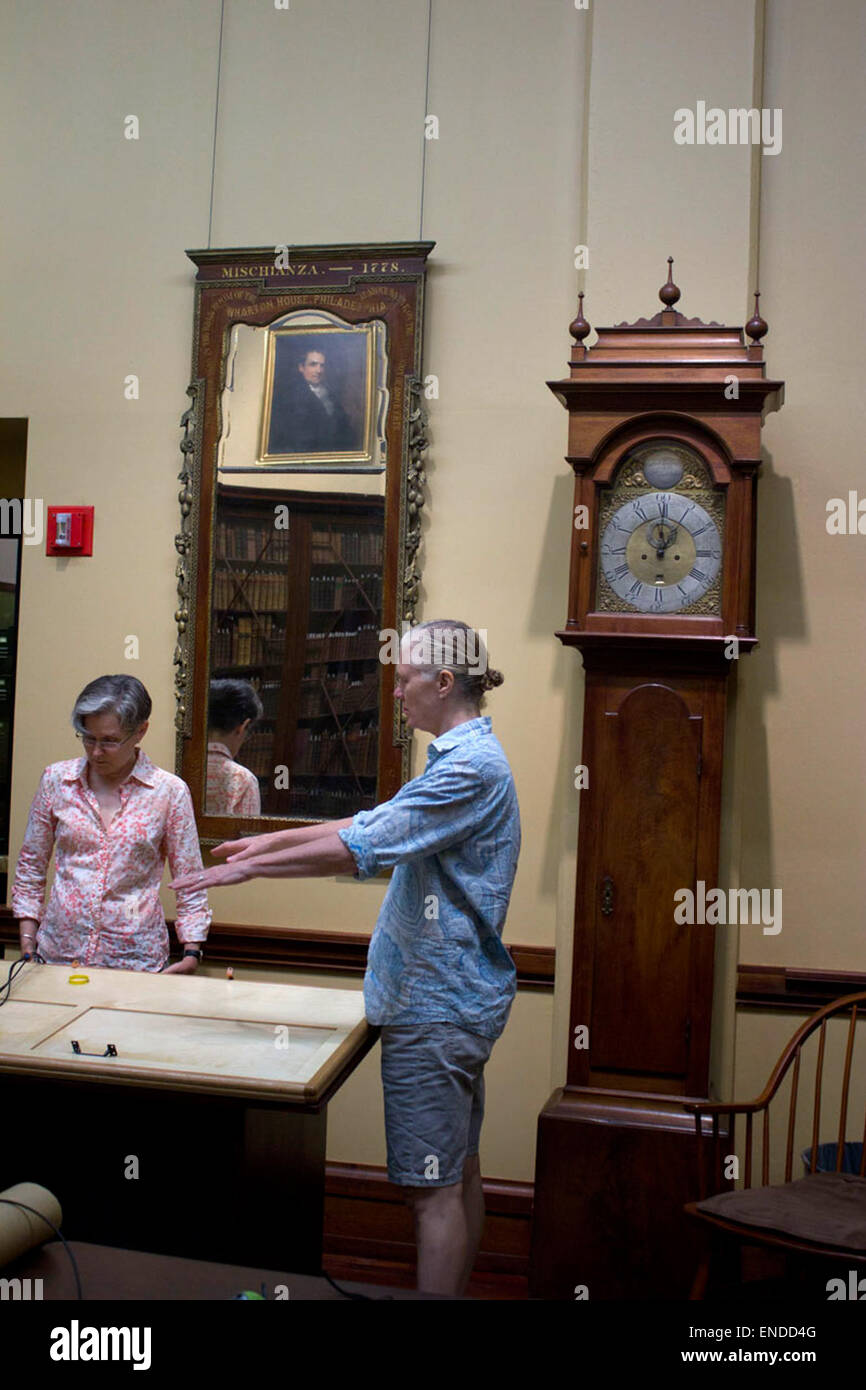 The Moon Reader installation at the Library Company of Philadelphia ...