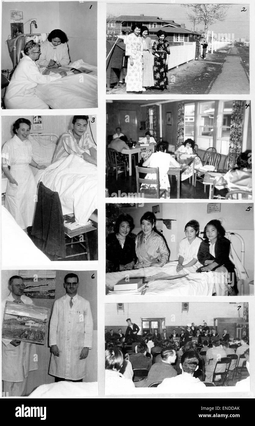 A page from a historical photo album, capturing moments of significant ...