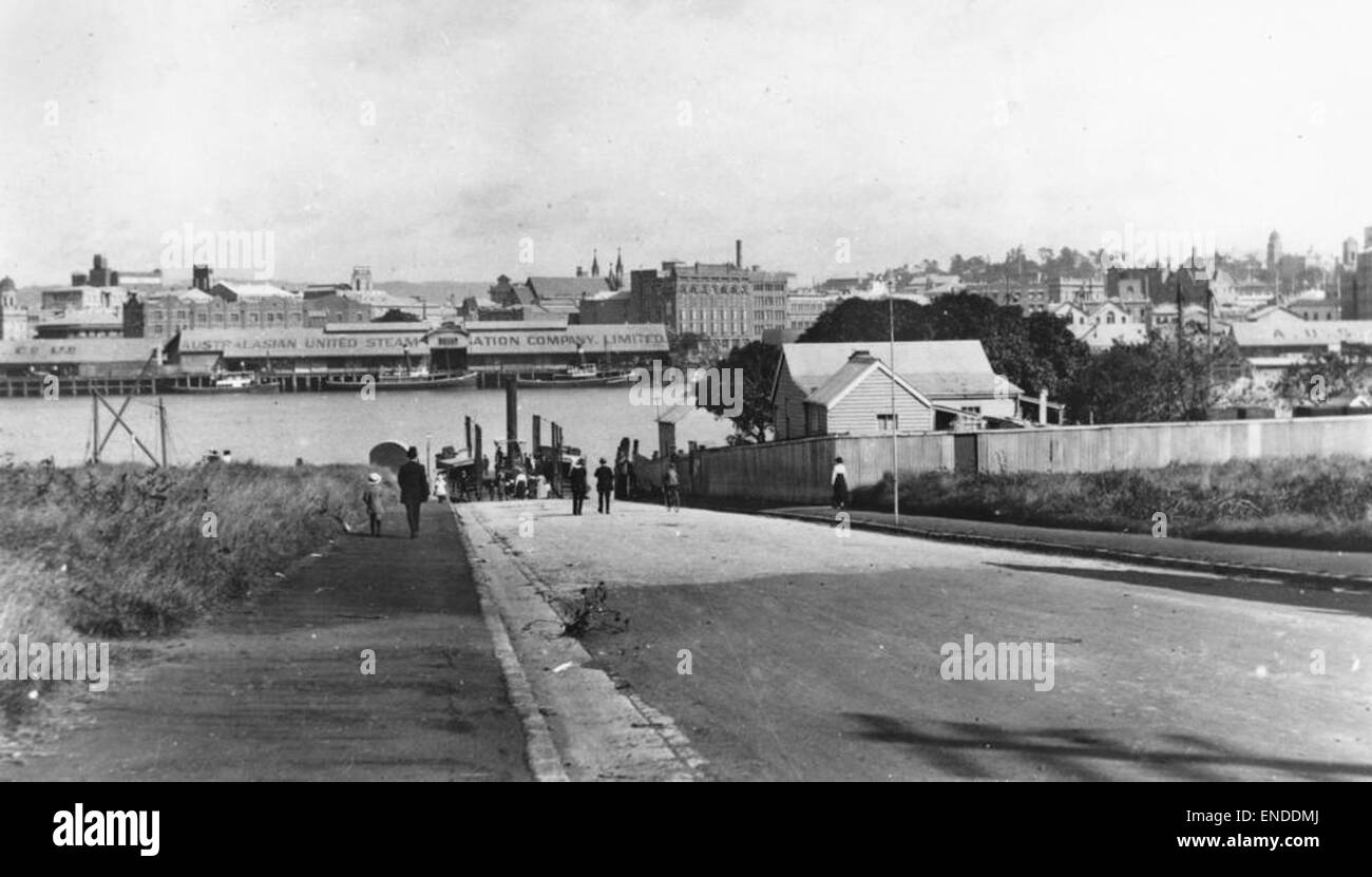 The *Kangaroo Point ferry terminal* offers scenic views of the Brisbane ...