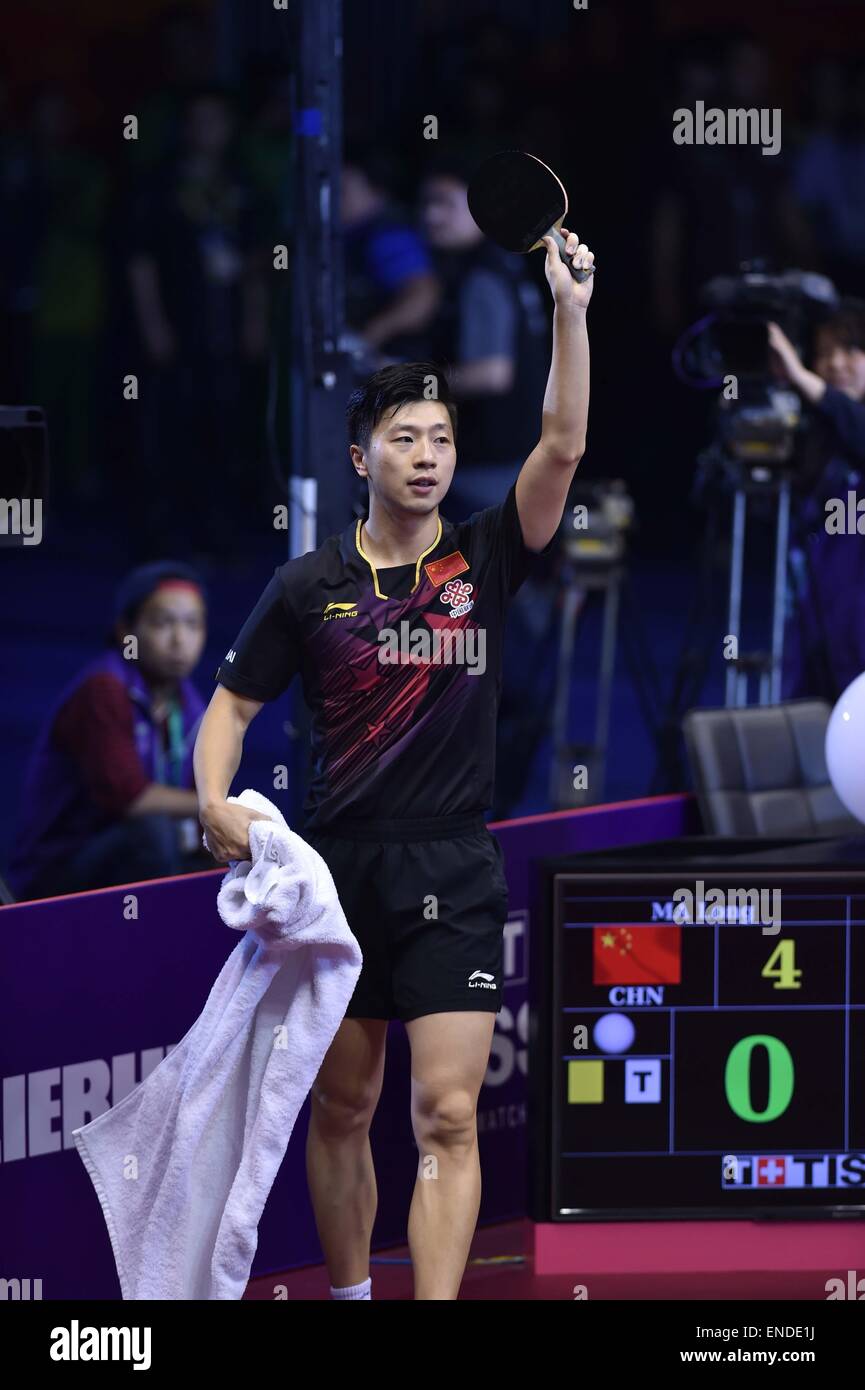 Suzhou, China's Jiangsu Province. 3rd May, 2015. China's Ma Long ...