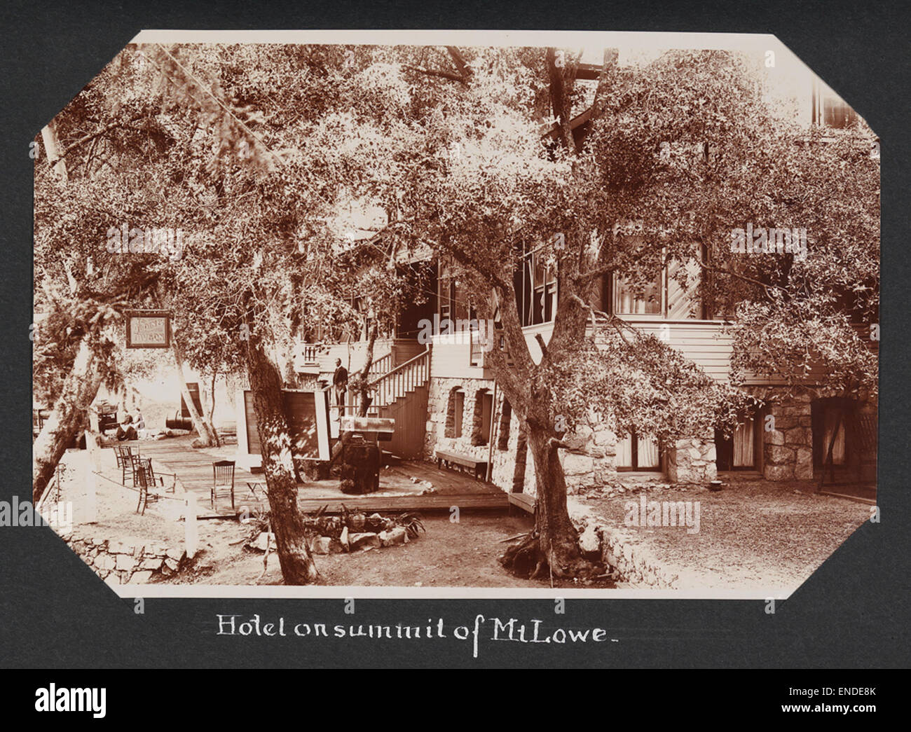 The Hotel on the summit of Mt. Lowe, once a popular destination in the ...