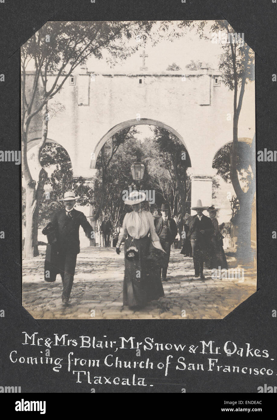 This photograph captures Mr. & Mrs. Blair, Mr. Snow, and Mr. Oakes ...