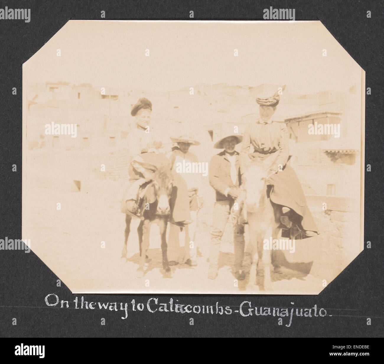 This image captures the journey to the catacombs in Guanajuato, Mexico ...
