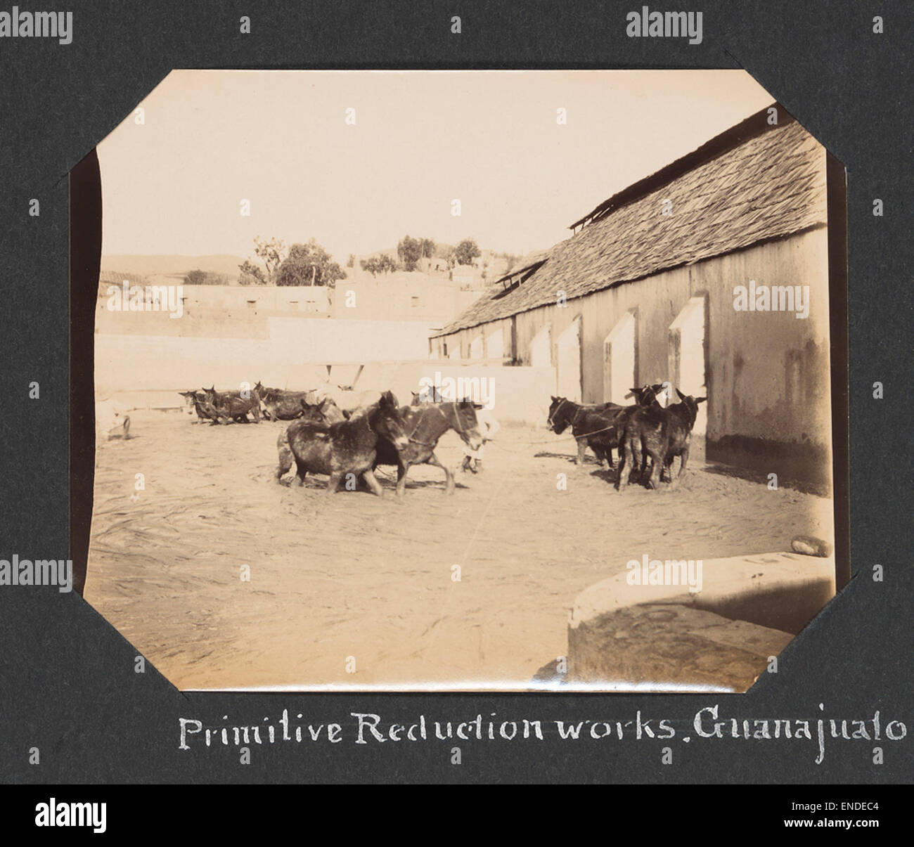 This image shows primitive mining reduction works in Guanajuato, Mexico ...