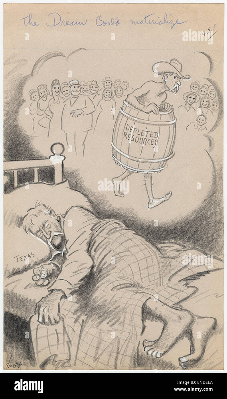 This cartoon titled 'The Dream Could Materialize' presents a satirical ...