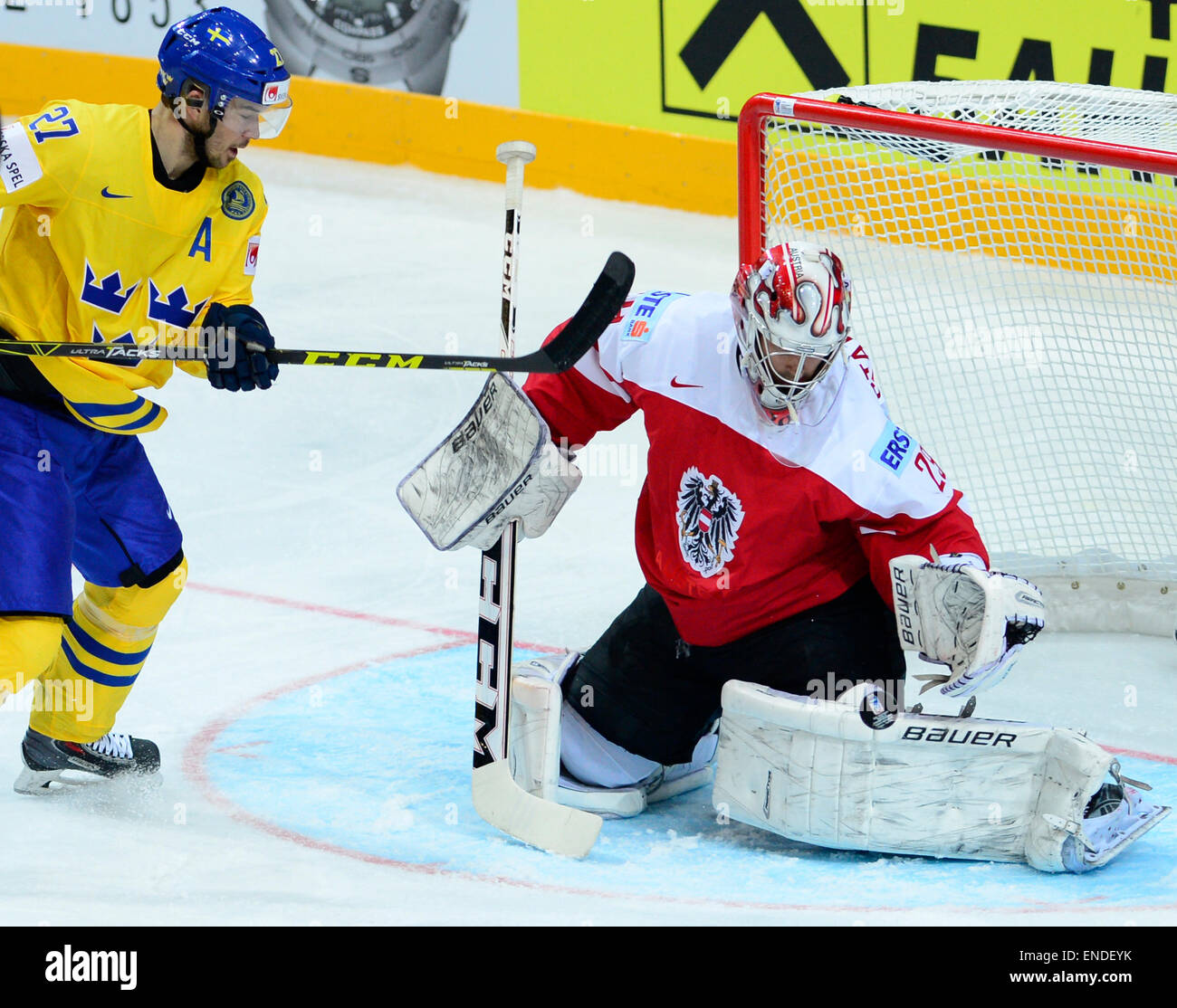 Prague, Czech Republic. 3rd May, 2015. Left to right: Bernhard ...