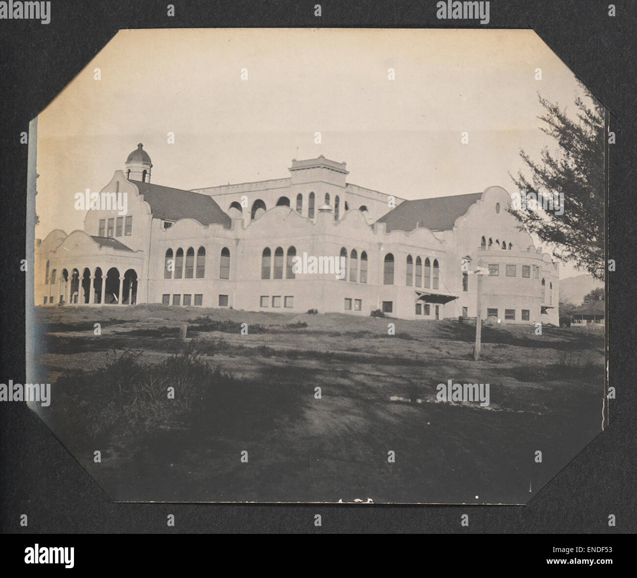 [Unidentified Early Mission Revival-Style Building] Stock Photo - Alamy