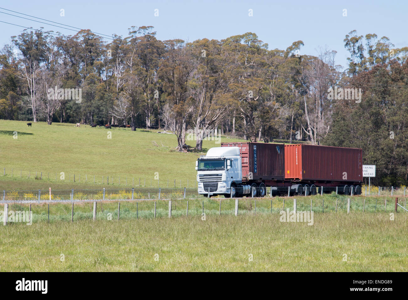 Heavy articulated lorry on highway hi-res stock photography and images ...
