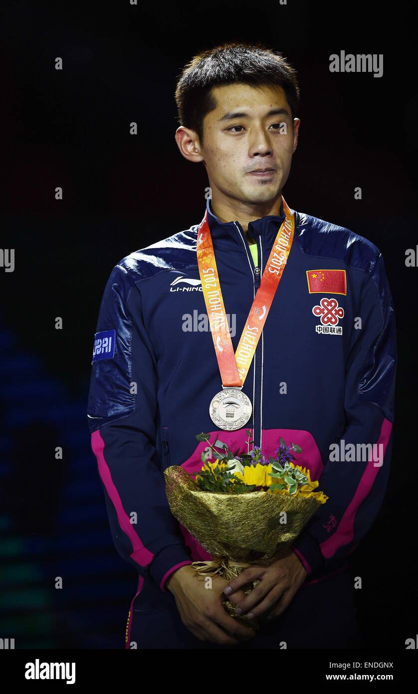 Suzhou, China's Jiangsu Province. 2nd May, 2015. China's Zhang Jike ...