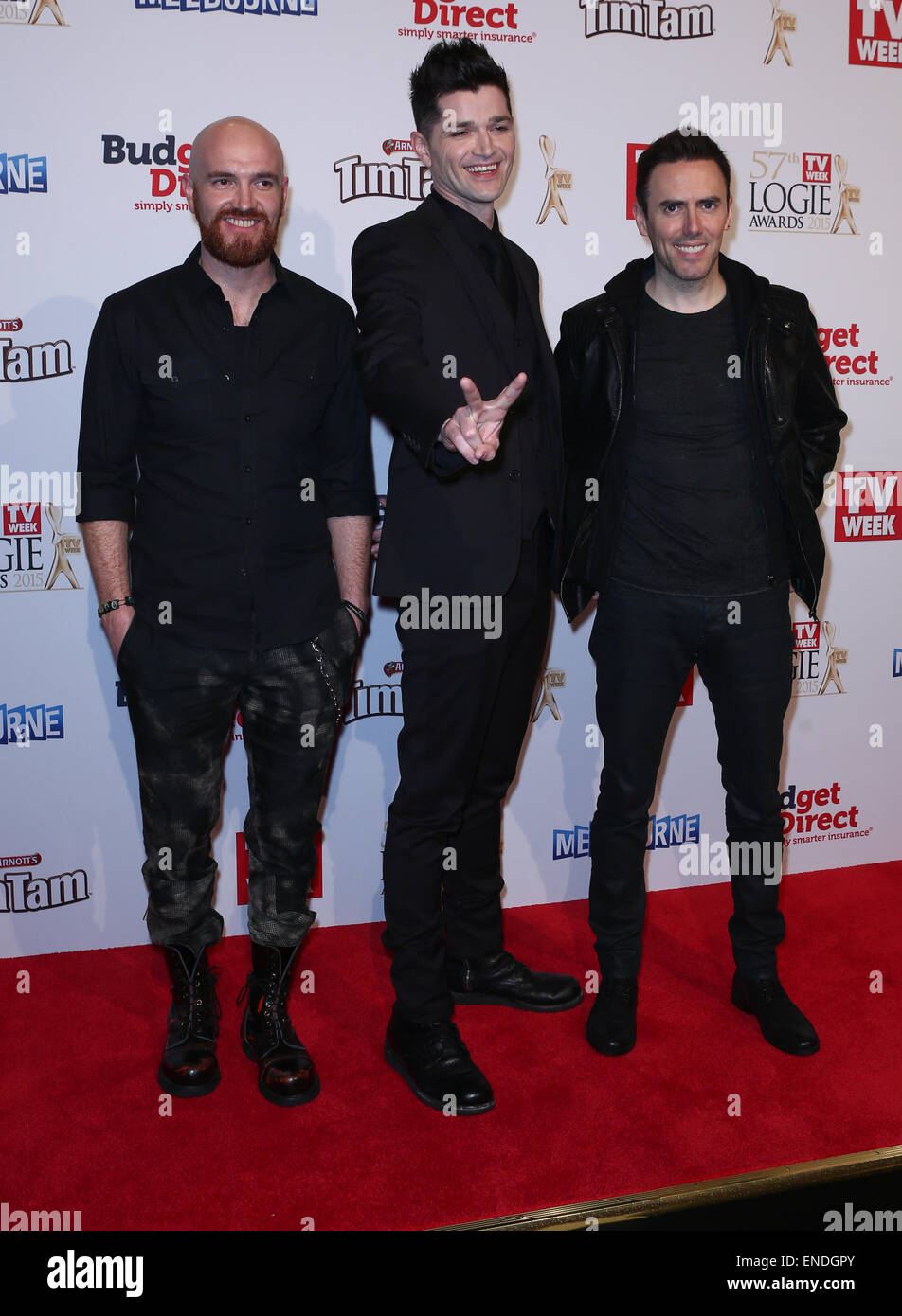 The Script at the 2015 Logies Awards, Melbourne, Australia May 3, 2015 ...