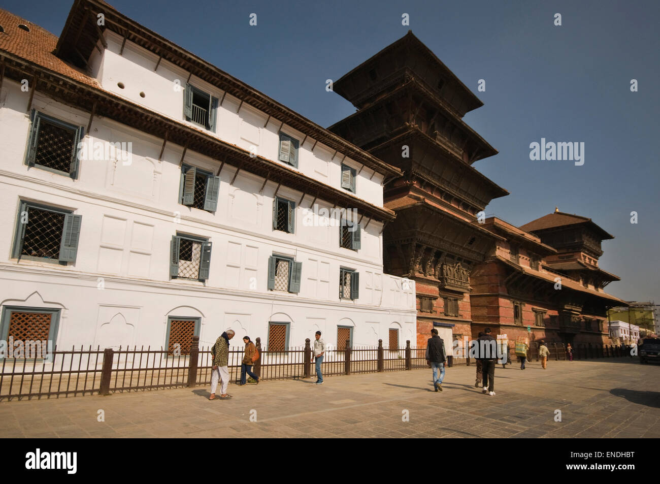 NEPAL, Kathmandu, Durbar Square, Basantapur Durbar, exterior of Hanuman ...