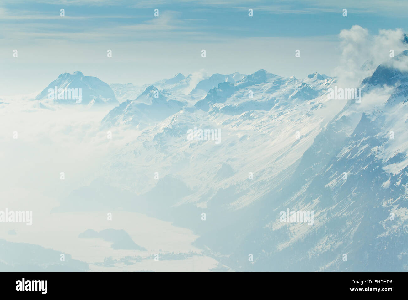 Engadin Valley near st. Moritz ( Saint Moritz ), Switzerland Stock ...