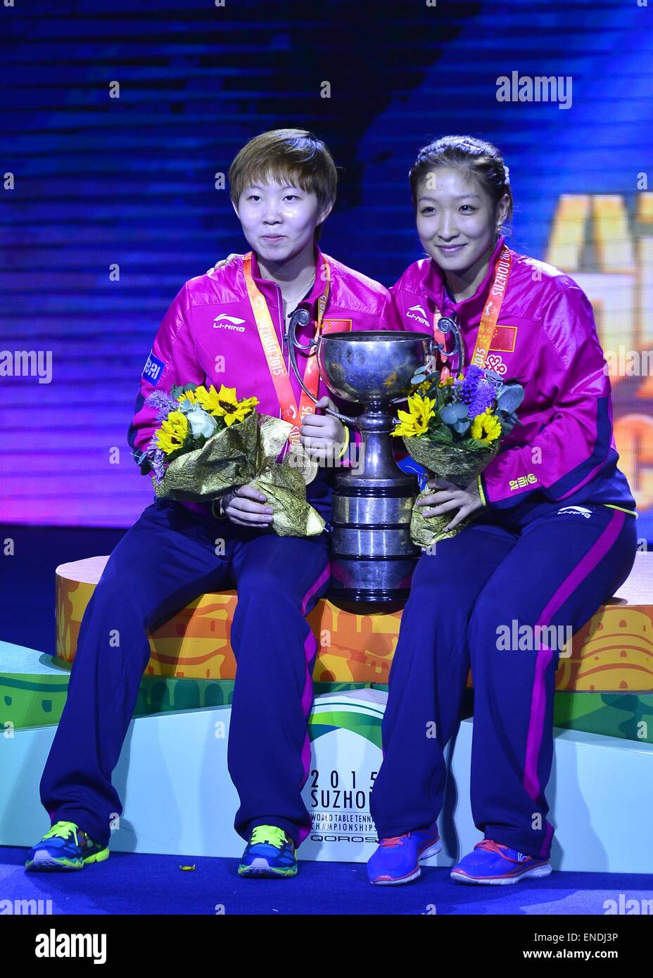Suzhou, China. 3rd May, 2015. World Table Tennis Suzhou 2015, Women s ...