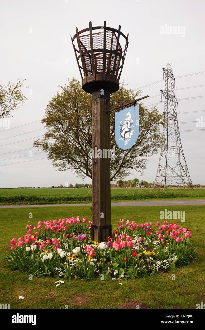 Holbeach town sign, Lincolnshire, UK Stock Photo - Alamy
