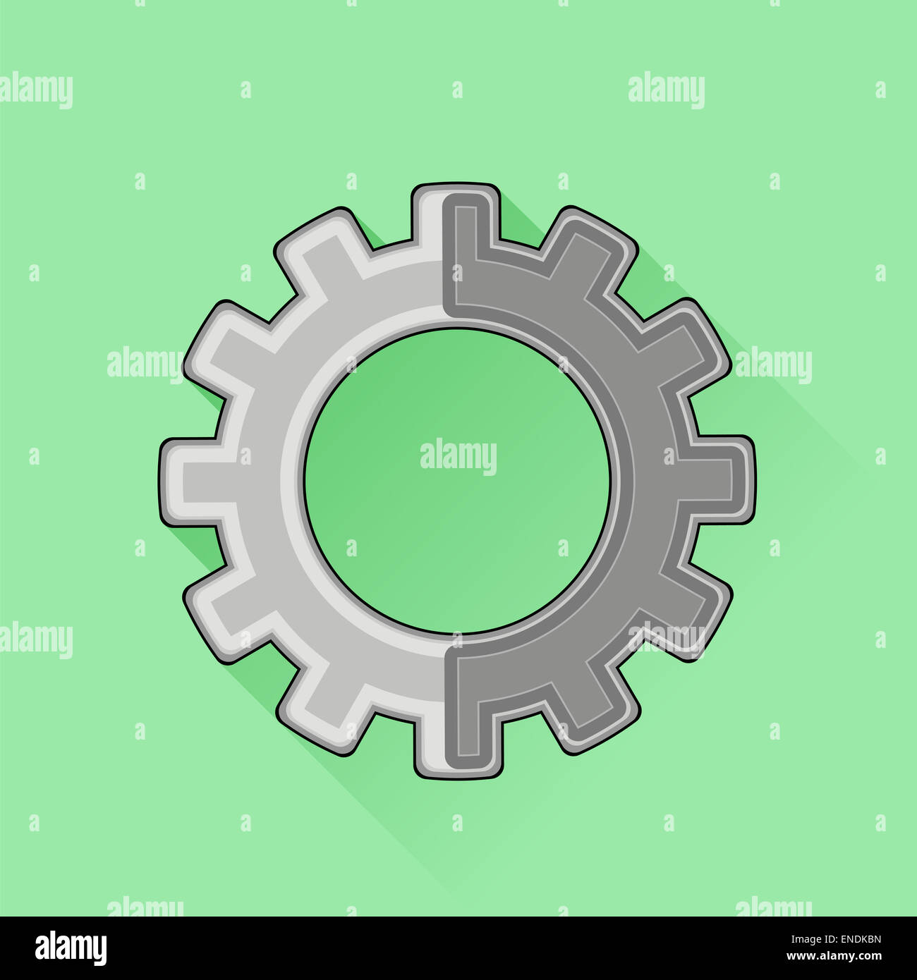 Metal Gear Icon Stock Photo - Alamy