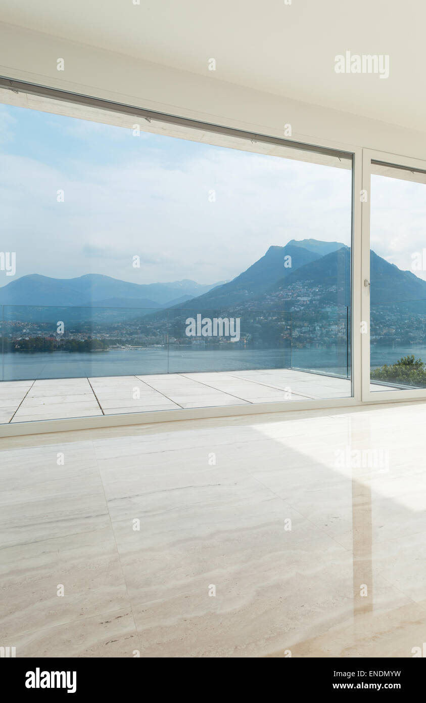 Empty Living Room With Window Empty Modern Living Room Stock Photos,