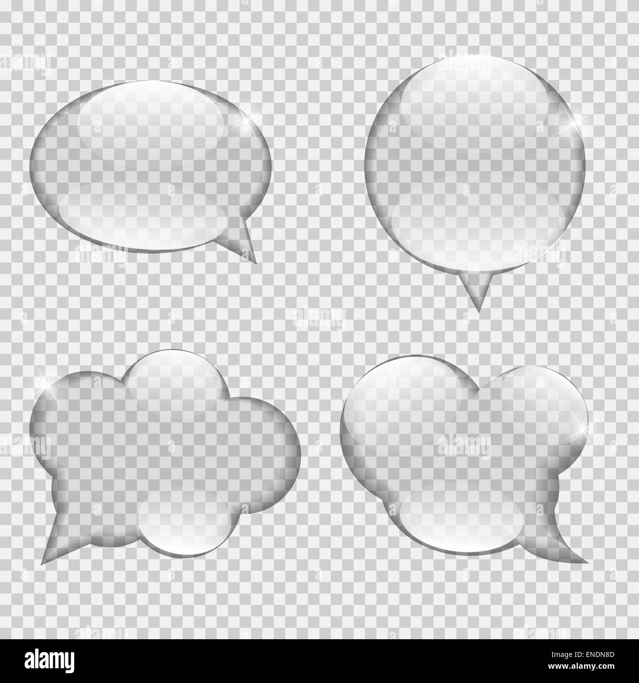 Glass Transparency Speech Bubble Vector Illustration EPS10 Stock Photo ...