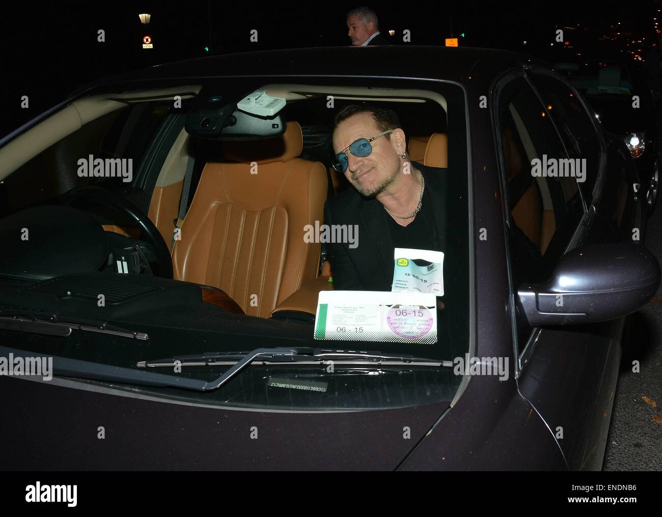 Bono & former U2 manager Paul McGuinness seen leaving The Shelbourne ...