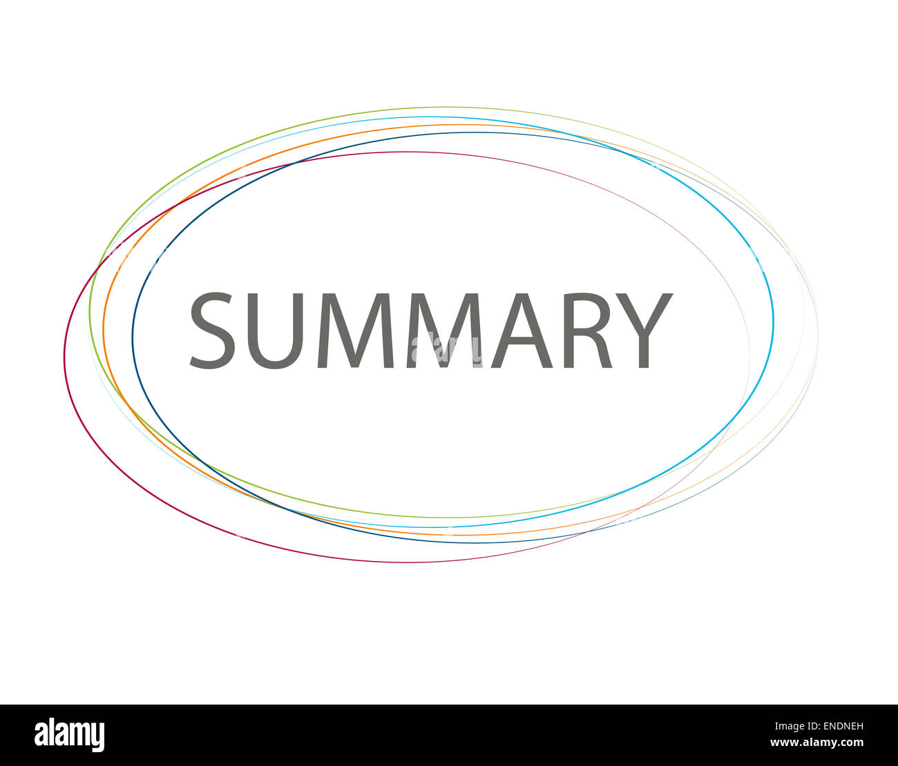 Summary Sign Vector Illustration. EPS10 Stock Photo - Alamy