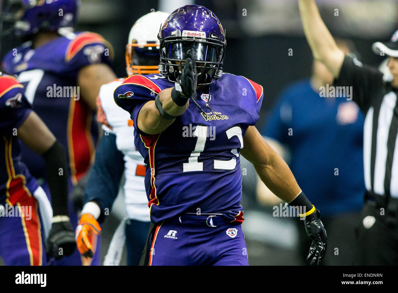New Orleans, LA, USA. 2nd May, 2015. Spokane Shock wr Rashaad Carter ...