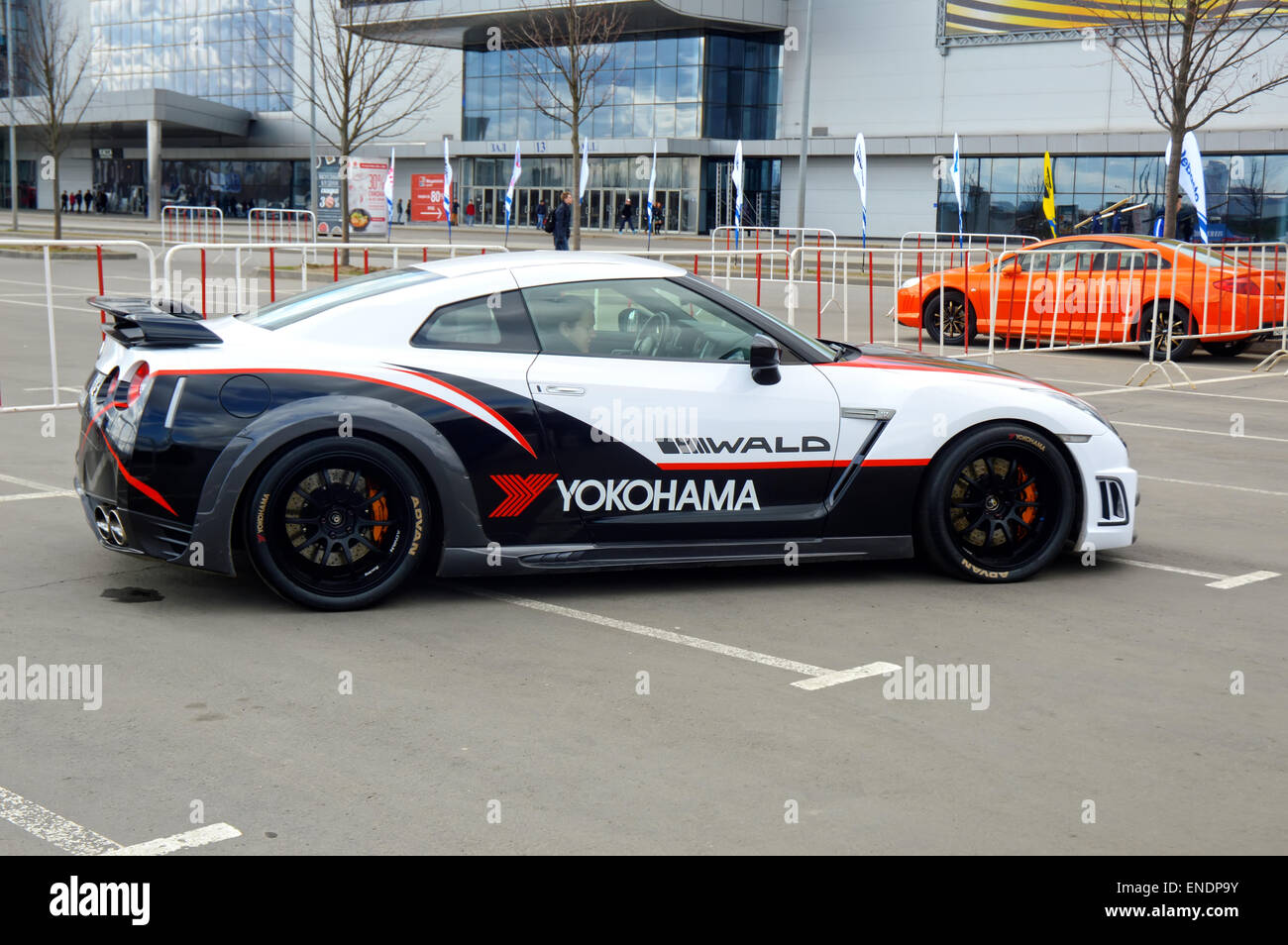 Racing car Nissan GTR Stock Photo - Alamy