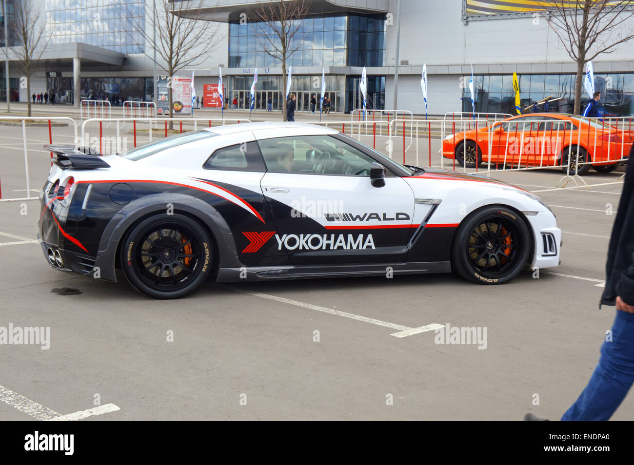 Racing car Nissan GTR Stock Photo - Alamy